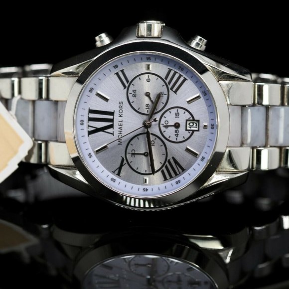 Michael Kors | Accessories | Michael Kors Purple Dial Chrono Womans ...